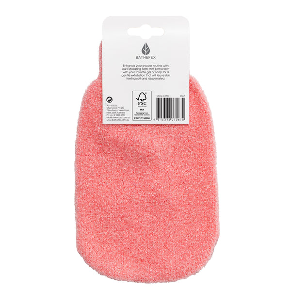 Bathefex Exfoliating Bath Mitt - Pink